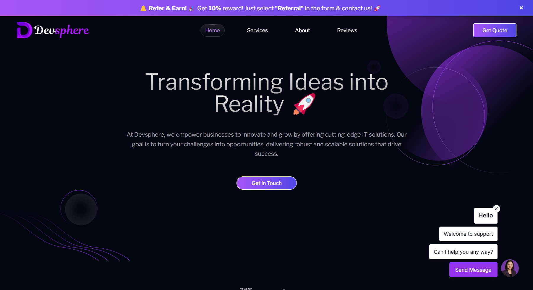 Devsphere - IT Solutions for Web, Mobile & AI